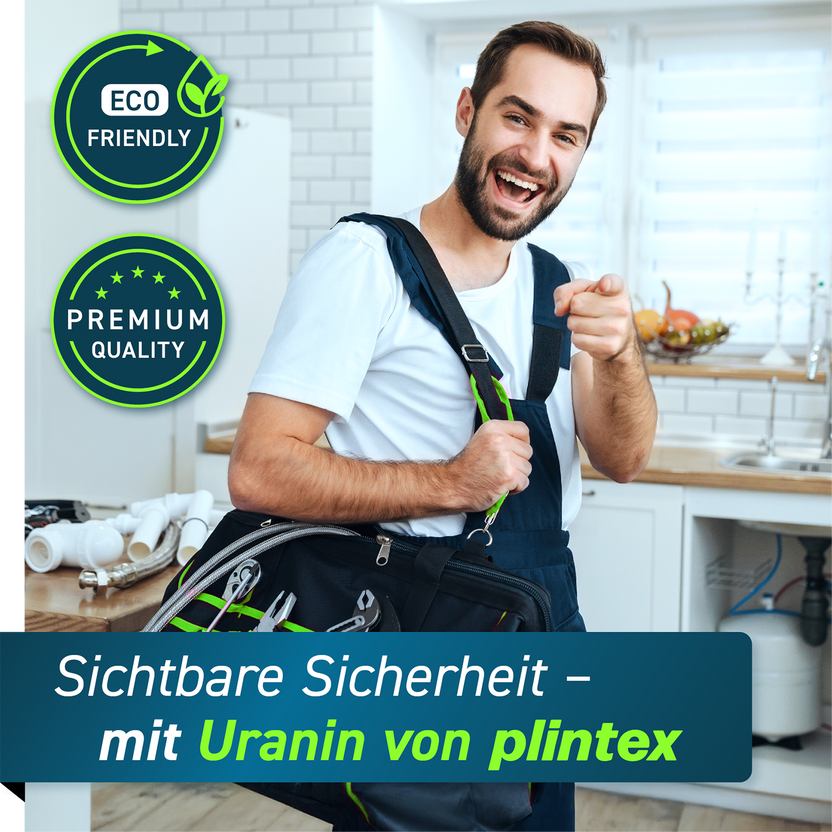 Uranin Pulver 100 g – Fluorescein Leckortung | Plintex